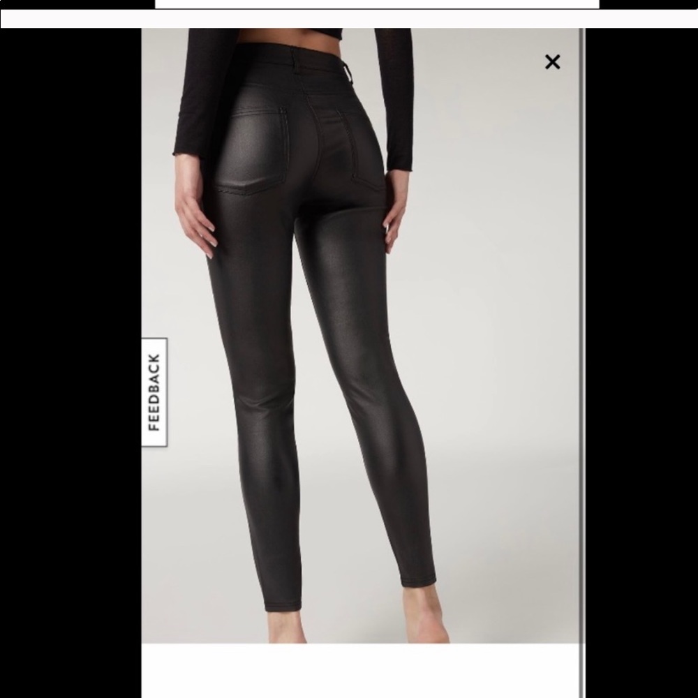 Serious Buyer Only! Italian Faux Leather Skinny Leggi… - Gem